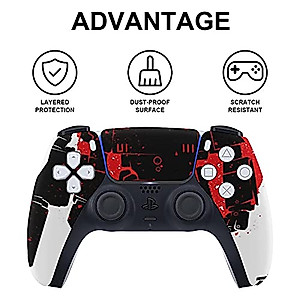 PlayStation 5 Digital edition version sticker protective cover, Gun Robot ps5 controller protective shell (compatible with ps5 Digital edition)