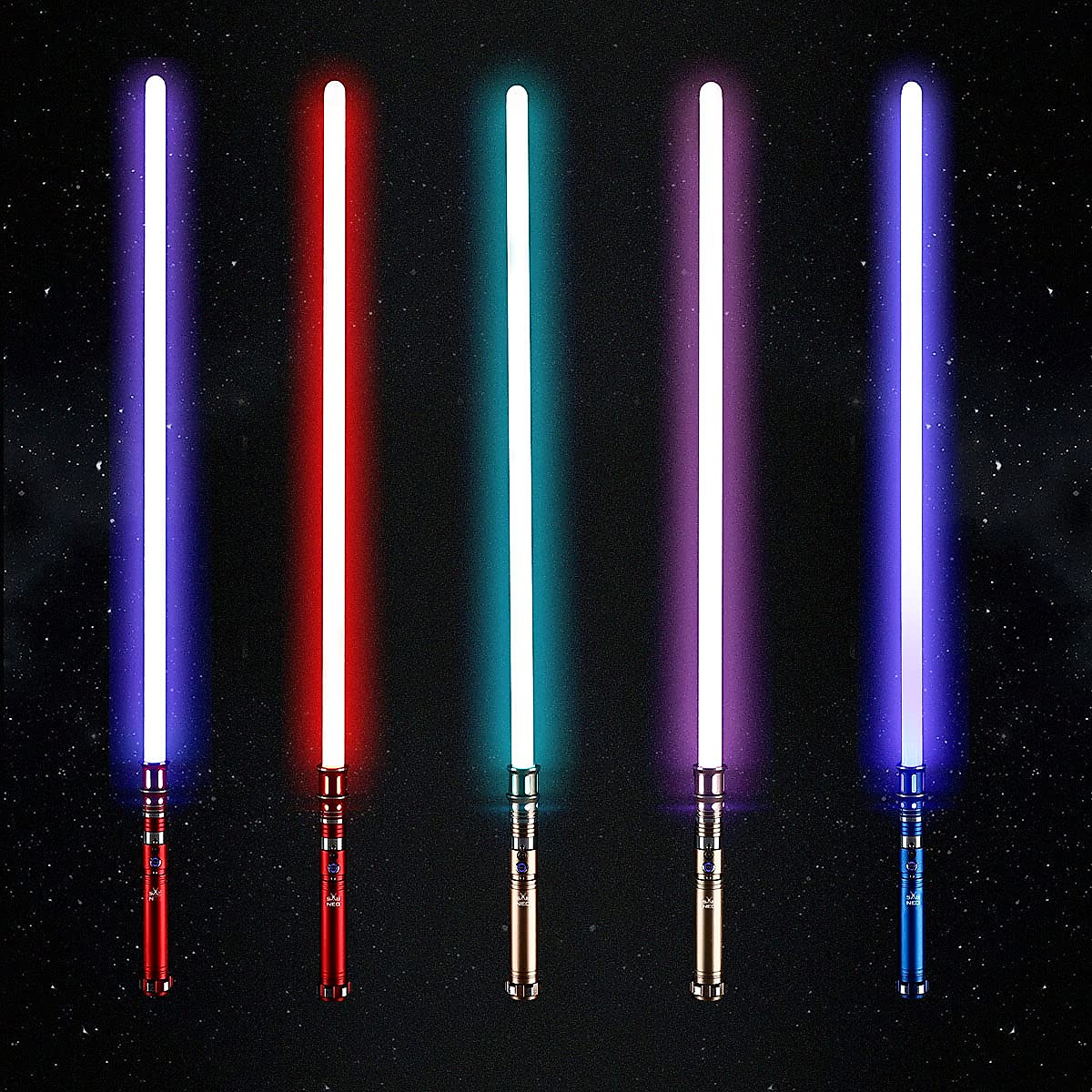 SABNEO Light Saber V7 Changeable Colors - Smooth Swing and Sound Dueling Light Sabers RGB - 10 Sound Effects