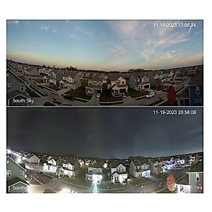 EmpireTech Security Camera Outdoor 4K Full-Color 2×4MP Dual-Lens 1/1.8" CMOS Smart Splicing IP POE Camera Outputs 180° Wide Angle, Two-Way Talk IPC-Color4K-T180 (White)