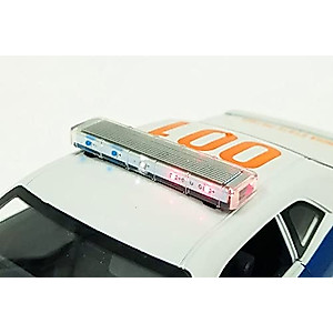 ModelToyCars 2010 Dodge Challenger SRT8, Blue and White - Acme A1806018 - 1/18 Scale Diecast Model Toy Car