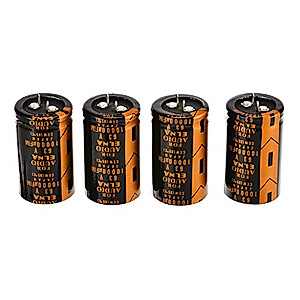 4pcs 3050mm Replacement Electrolytic Capacitor for Elna Audio 63V 10000UF
