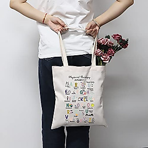 MNIGIU Physical Therapy Tote Bag PT Handbag PT Appreciation Gift PTA Gift PT Gift Occupational Therapist Graduation gift (Handbag)
