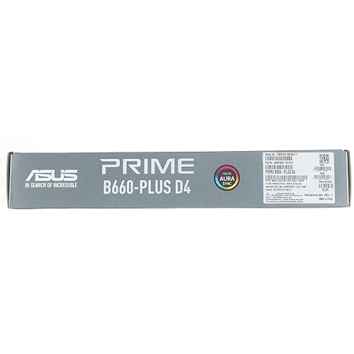 ASUS Prime B660-PLUS D4 LGA 1700(Intel 12th Gen) ATX Motherboard(PCIe 4.0, DDR4,3xM.2 Slots, 2.5Gb LAN, Rear USB 3.2 Gen 2x2 Type-C, Front USB 3.2 Gen 1 Type-C, Thunderbolt 4 Header Support)