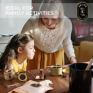 Griime Complete Candle Making Kit – Candle Making Supplies for Adults & Kids – Scented Home Creations, Soy Wax, Dyes, Essential Oils, Cotton Wicks, Holders, Instructions – DIY Candle Making kit