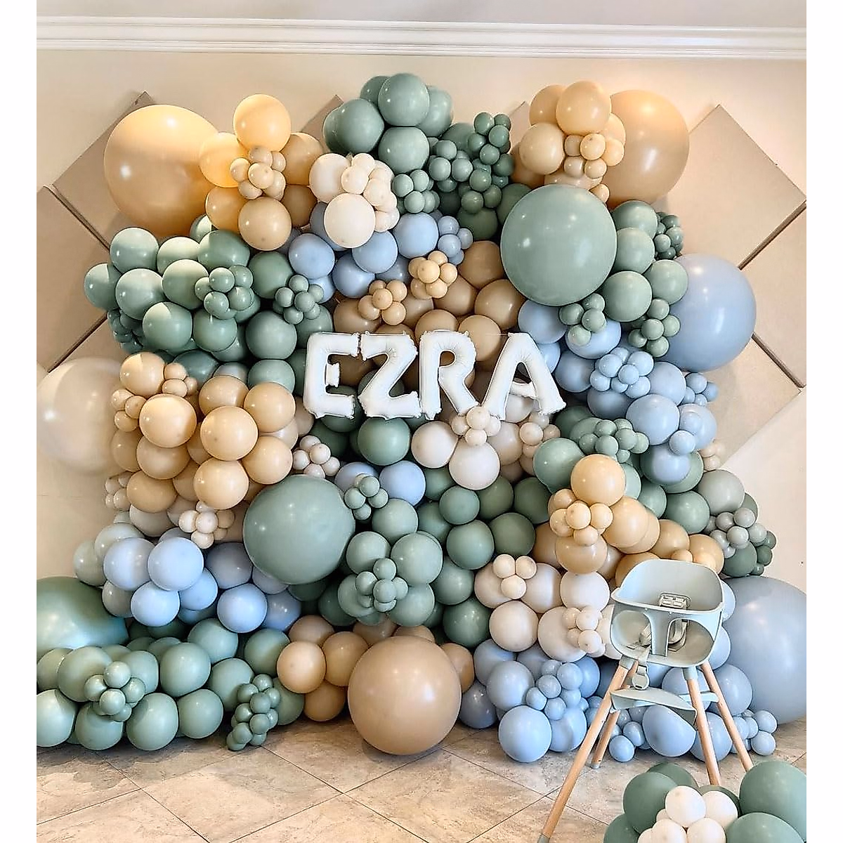 Dusty Green Balloon Garland Double Stuffed Olive Green Balloon Different Size Retro Mint Green Balloon Arch Kit for Birthday Wedding Baby Shower Bridal Shower Engagement Party Decor