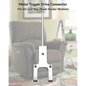 Vaticas Metal Toggle Drive Connector Fits La-Z-Boy/Lazyboy Power Recliners, Metal Drive Toggle Bracket Replacement Parts Fits for All L-Z-Boy Recliners