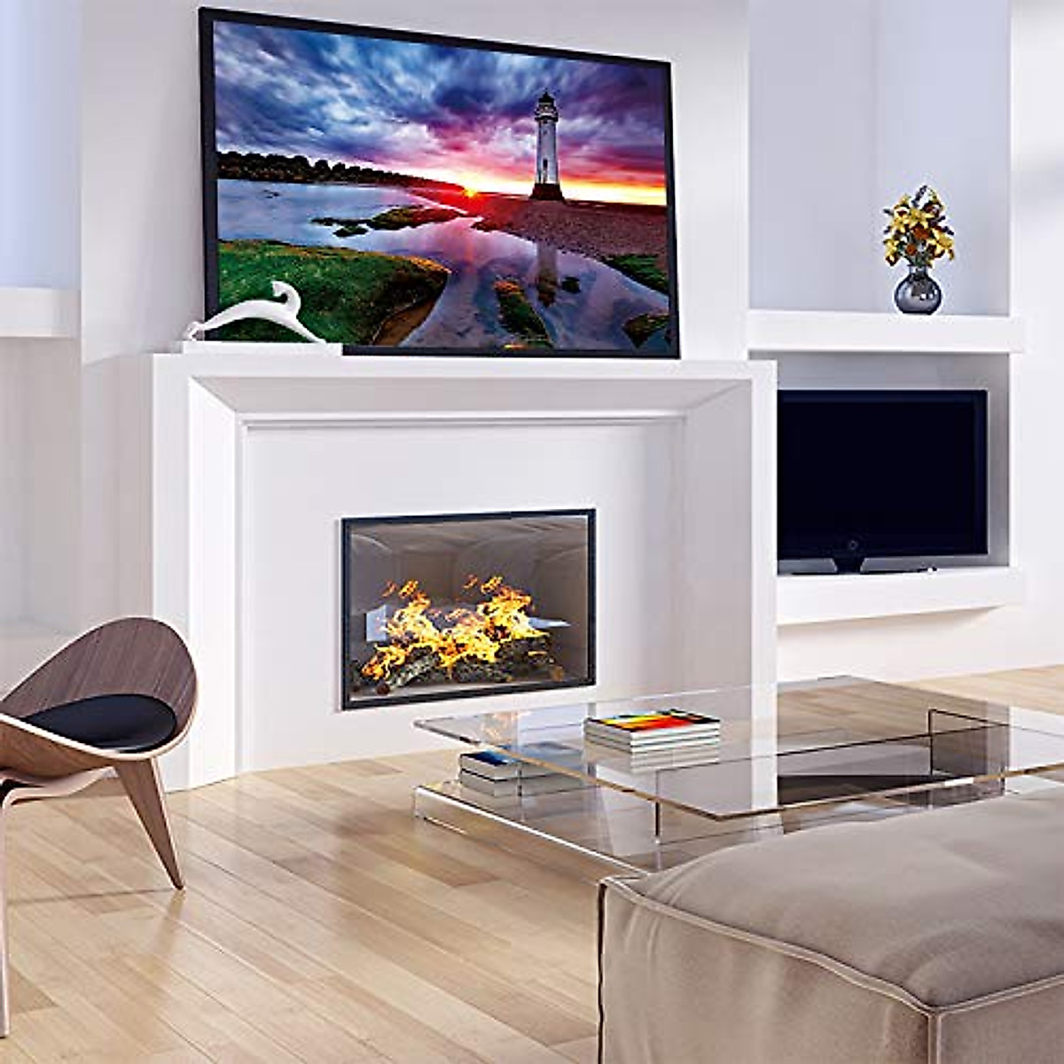 2 Pack 1000 Pieces Sunset Lighthouse & Purple Lightning Puzzle, Talacre Lighthouse UK & Landscapes of Thunder Storm, Jigsaw Puzzles for Adults 1000 Pieces and Up, Beach Puzzle Gifts for Women & Mom