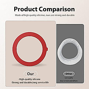 Flush Valve Seal for Kohler, 3-Pack Upgraded Silicone Material Canister Flush Valve Toilet Gasket Replacement Parts for K-GP1059291, Easy to Install and Uninstall