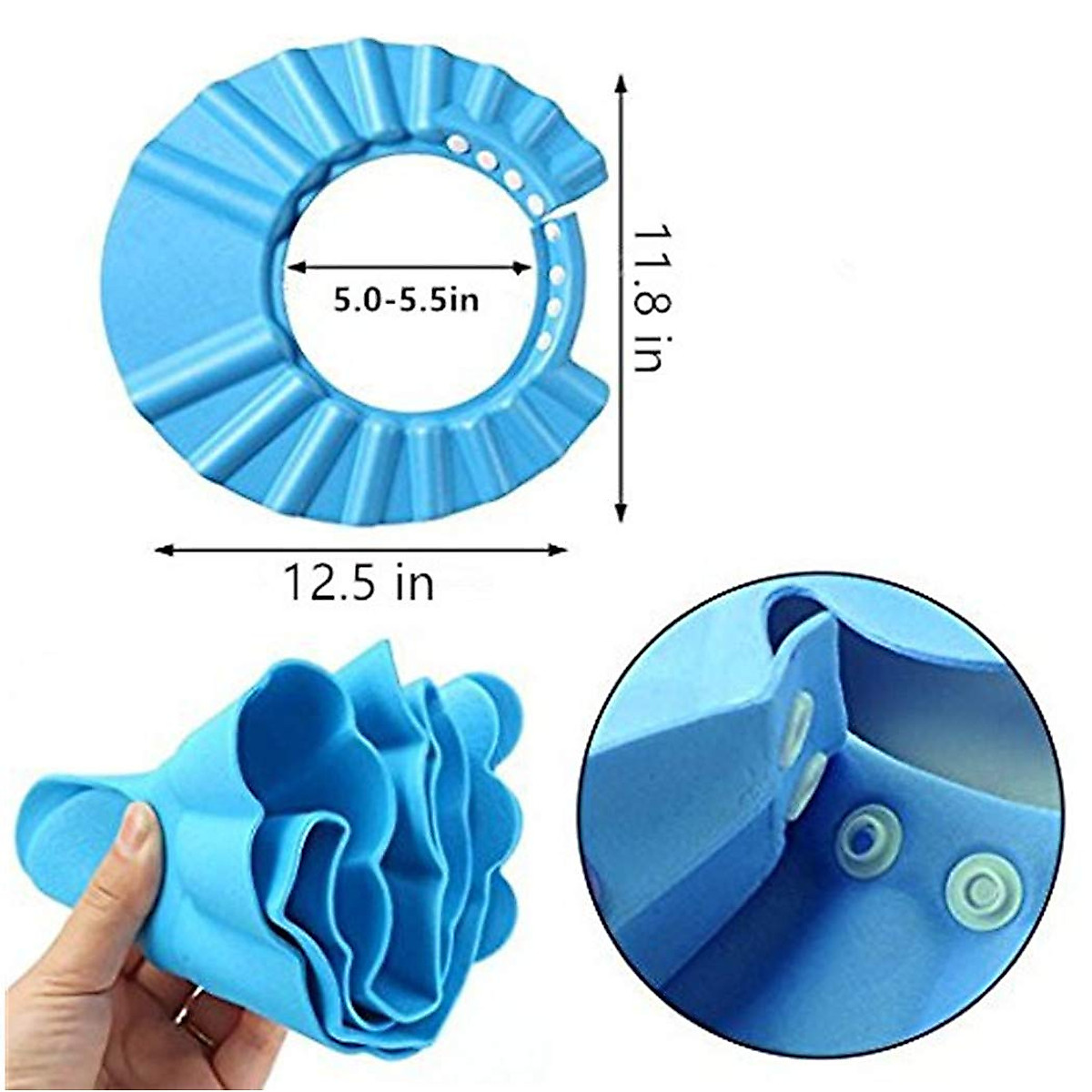 Baby Shampoo Shower Protection Cap Waterproof Bathing Hat （3 Pack）