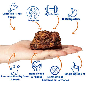 K9warehouse USA Cow Knee Caps for Dogs | 100% Natural Beef Knee Caps for Dogs, Beef Bones for Dogs, Dog Knee Cap Bones for Pets, Meaty Dog Bones Large, Medium and Small Dogs