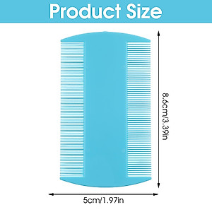 Flea Comb Lice Comb Double Sided Dandruff Comb Cat Comb Plastic Flea Comb for Cats Fine Teeth Pet Comb for Cat Dog To Keep Skin Healthy And Hair Soft 14 Pcs (Multi-color)