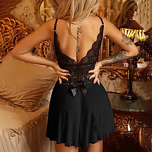 sex stuff for couples kinky lingerie for women for sex play sex furniture sexy Plus Size Lingerie for Women for Sex Naughty Play 482 (Black, XXL)