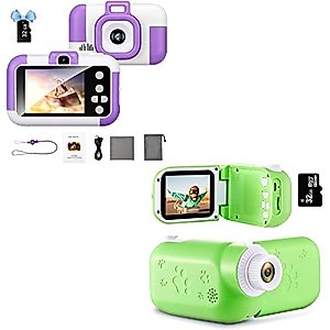 Camera for Kids 3-10 Years,Kids Digital Camera Christmas Birthday Gifts for Boys and Girls,2.4 Inch 1080p Dual Lens Children Video Camera Toys (32G)