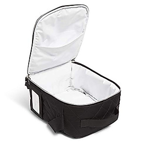 Vera Bradley Women's Women's Performance Twill Deluxe Lunch Bunch Lunch Bag, Black, One Size