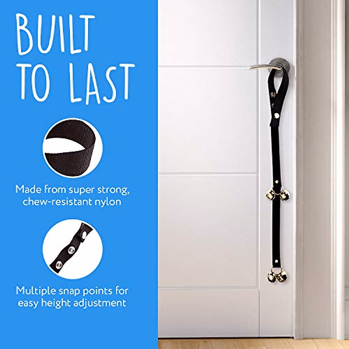 IMPRESA Dog Bells for Door Potty Training - Doggie Doorbell for Housetraining Your Doggy or Housebreaking Your Puppy (Dog Training Bells/Potty Training Dog Bell)