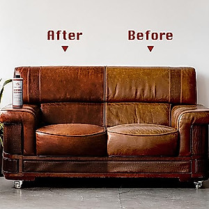 SALTY FISH Leather Conditioner Cleaner for Couch Furniture, All-Natural Leather Care Kit for Leather Couch,Car Seat,Apparel,Boot,Shoe,Accessories (16 Fl Oz)