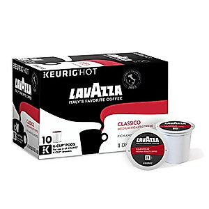 Lavazza Classico Medium Roast Keurig K-Cups Coffee, 10 Count