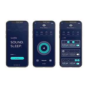 SNOOZ Button - White Noise Sound Machine - Non-Looping White Noise, Pink Noise, and Fan Sounds Plus Bluetooth Speaker - Charcoal