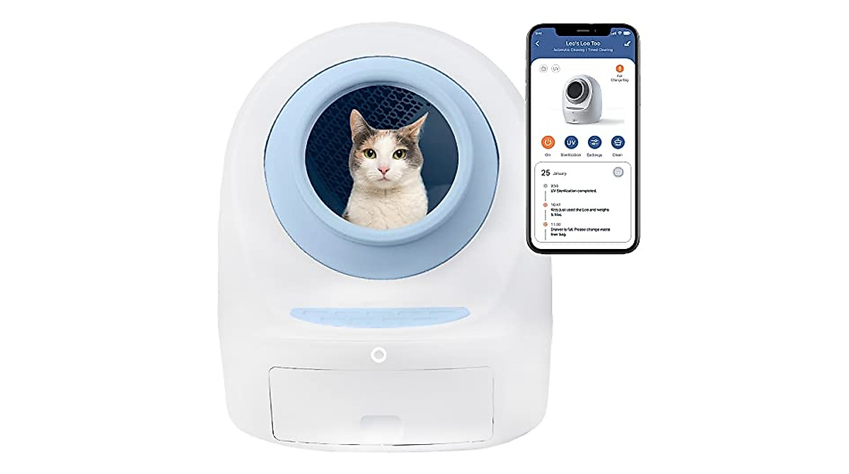 Smartly Clean with Leo's Loo Too Automatic Self-Cleaning Cat Litter Box