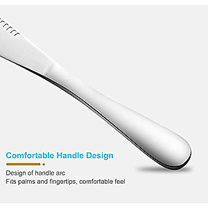 HAHAYOO The Better Butter Spreader Knife, Butter Knife Spreaders, Stainless Steel Butter Knives Curler, Butter Knifes for Cold Butter Slicer with Holes, Butter Grater, 3 in 1 Kitchen Gadgets Serrated