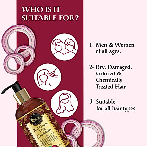 Oriental Botanics Red Onion Hair Conditioner with Red Onion Oil & 25 Botanical Actives - No Parabens, Mineral Oil, Sulphate, 300ml