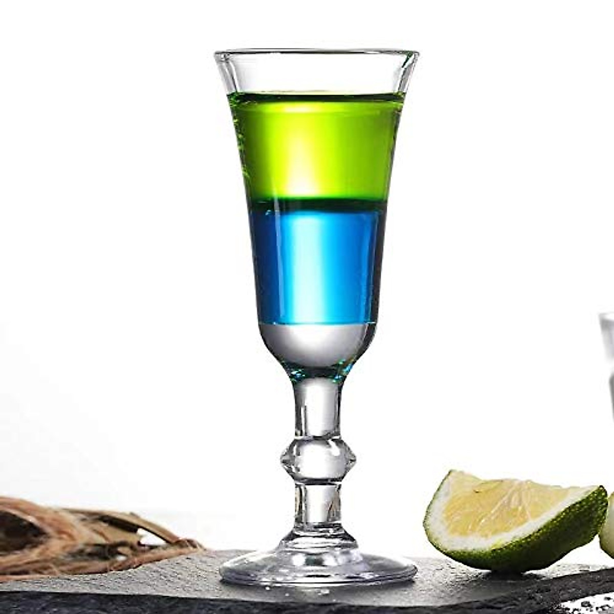 Cordial Glasses,1 OZ Lead-Free Limoncello Glasses, Clear Aperitif Glasses Set of 6