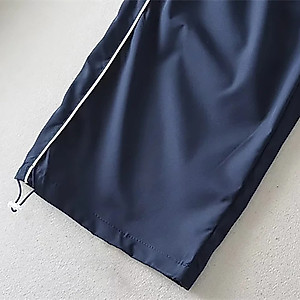 Track Pants Women Baggy Pants Y2K Elastic Waist Trousers Work Pants Parachute Pants for Women Y2K Clothing Womens Parachute Pants Baggy Elastic Waist Jogger Sweatpants Track Pants