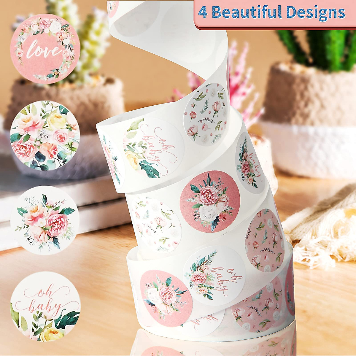 1000Pcs Thank You Stickers,Thank You for Supporting My Small Business Stickers Labels for Greeting Cards,Envelopes, Bubble Mailers and Gift Bags Packaging,1 Inch,500 Pieces Each Roll(Blue)