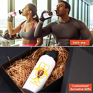 CHENGU 10 Pcs 18 oz Sublimation Sports Water Bottle Blank Stainless Steel Vacuum Flask Double Wall Insulated Tumblers with Handle and Wide Mouth Lid for Hot or Cold, Sport Outdoor Travel, DIY Gift