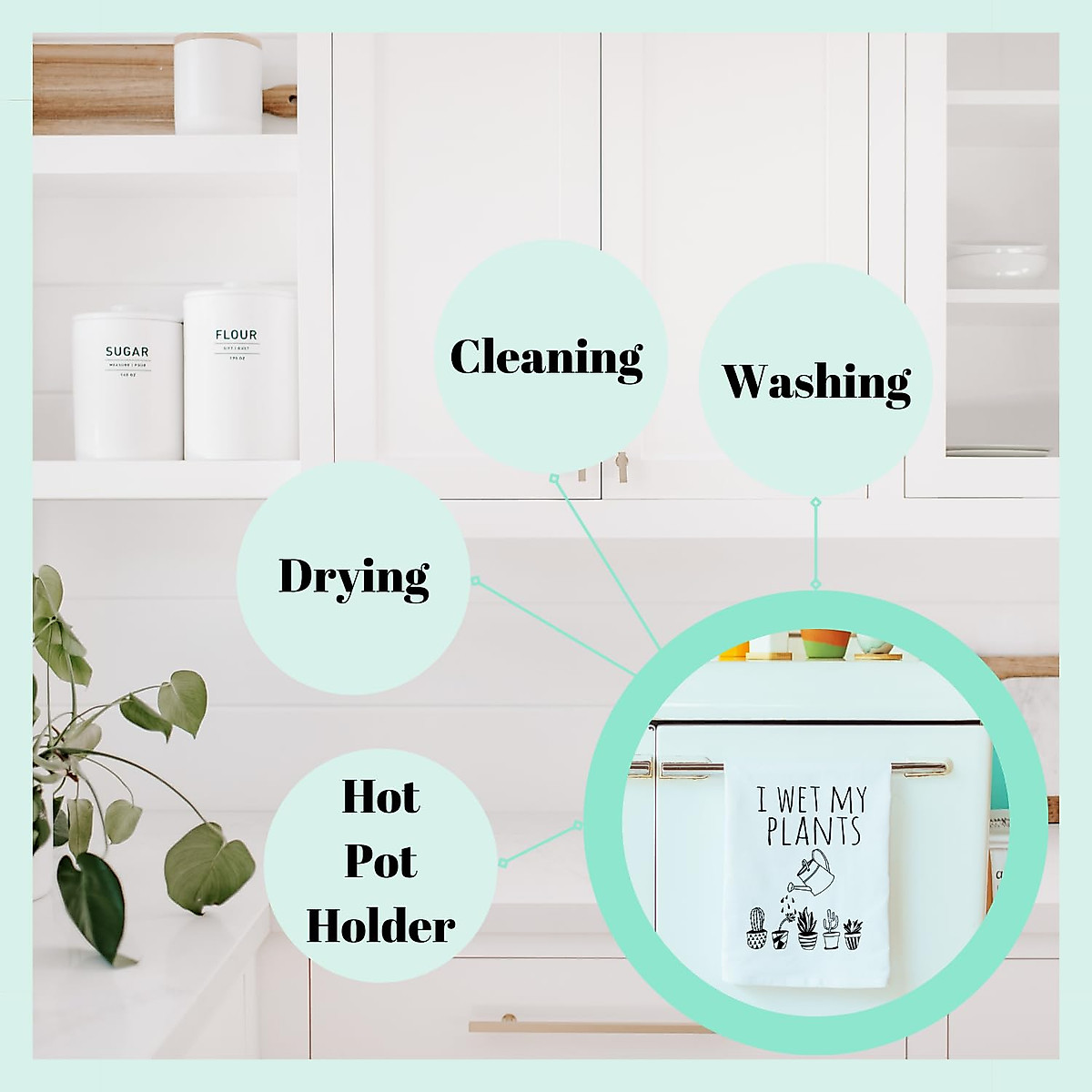 Funny Kitchen Towel, Sweet Carrot Lime, Flour Sack Dish Towel, Sweet Housewarming Gift, White