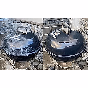 Total Control 1/2 x 1/8 Black Hi Temp BBQ smoker Gasket Self Stick15 ft LavaLock