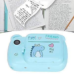 Vifemify Camera 32GB Balck and White 1080P HD Rechargeable 16 Frames Convenient Camara Instantanea for Home Travel