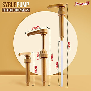 Pumpard Syrup Pump – Mess-Free Coffee Syrup Dispenser with Air-Tight, Leak-Proof Design, Compatible with Most 750ml & 1L Bottles