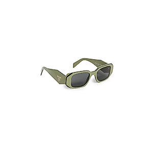 Prada Women's PR 17WS - 13N5S0 Sunglasses Sage/Black W/Dark Grey 49mm