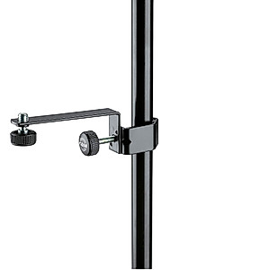 K&M König & Meyer 23600.500.55 Microphone Bar Mount Up to Four Mics or Boom Arms | ⅝” Threaded Connector | Swivels 360° | All One Piece | Steel Construction Made in Germany Black - EU Version