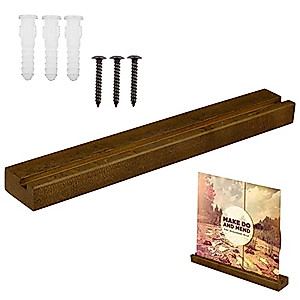 Record Wall Mount - Solid Wood Elegant Display Record Shelf Holder - Solid Wood Floating Album Shelf Storage Match for Office Home Decor Yuans