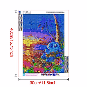 DIY 5D Diamond Painting by Numbers Kits for Adults,16"X12" Stitch Playing Guitar DIY Paintings Crystal Rhinestone Diamond Embroidery Full Drill Cross Stitch Kit Pictures Arts Craft for Home Décor