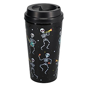TopNotch Outlet Plastic Tumblers - Day of the Dead (2 Pc) Ward Off a Worldwide Zombie Apocalypse - Halloween Decor - Travel Cups - Coffee Mugs