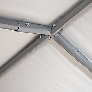 Scotts 10' x 15' x 8' All Season Outdoor Storage Shed with Waterproof Cover, Green