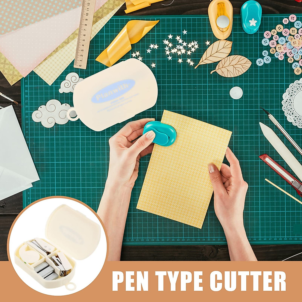 Staplers for Desk Mini Stapler 1 Set Desk Accessory Kits 3 in 1 Desktop Stapler Hole Punch Tape Dispenser Office Supplies Set for Office Home Stationery Gift White Mini Binder