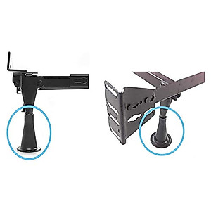 JSP Manufacturing Black Plastic 3-5/8” Bed Frame Feet/Glide Leg | Tall Cone Shaped Replacement Legs (4)