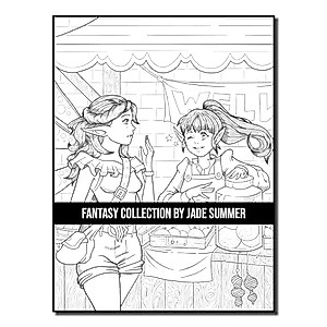 Fantasy Collection: An Adult Coloring Book with 100+ Incredible Coloring Pages of Mermaids, Fairies, Vampires, Dragons, and More!