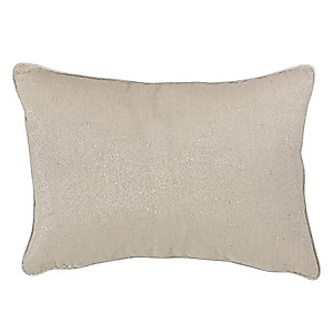 SARO LIFESTYLE Poly Blend Embroidered Christmas Tree Pillow with Down Filled