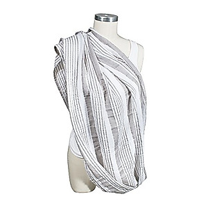 Bebe au Lait Premium Muslin Nursing Scarf, Lightweight and Breathable Cotton, One Size Fits All - Metropolitan
