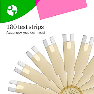 OneTouch Verio Test Strips for Diabetes Value Pack - 180 Count - for Blood Sugar Monitor - Home Self Glucose Testing - 6 Boxes, 30 Strips Per Pack