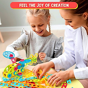 Dolanus 189 PCS STEM Toys Building Blocks - Toddler Toys for 3 4 5 6 7 8 Year Old Boys | Building Toys for Kids Ages 4-8 | STEM Activities for Kids Ages 5-7 | Present Birthday Gift for Boys