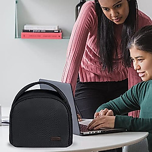 Gloppie Lunch Box Insulated Lunch Bag for Men Women Lunch Cooler Bags Black Lunch Tote Bag for Bento Box Lunch Containers Adult Lunchbox Lunchbag Work Office Picnic