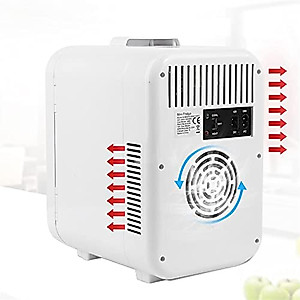 YAARN Small Fridge for Bedroom Portable Refrigerator 12V/220V Mini Mirror Fridge Auto Compressor Student Dormitory Home Use Camping Cooler Refrigerator