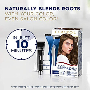 Clairol Root Touch-Up by Nice'n Easy Permanent Hair Dye, 4 Dark Brown Hair Color, (Pack of 2)