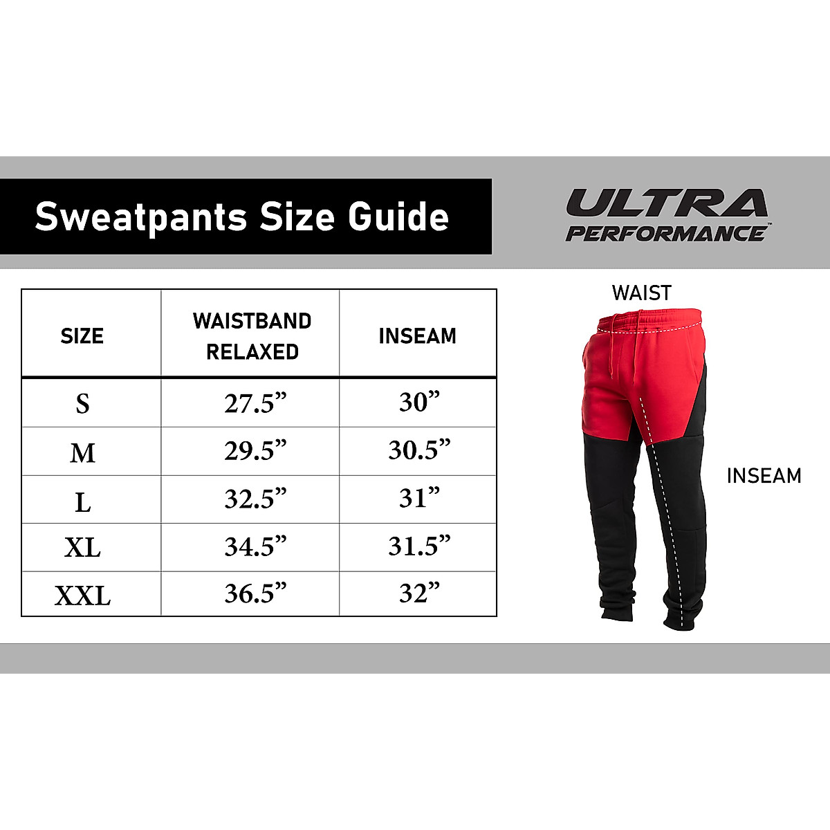 Ultra Performance 3 Pack Fleece Active Tech Joggers for Men, Mens Sweatpants with Zipper Pockets